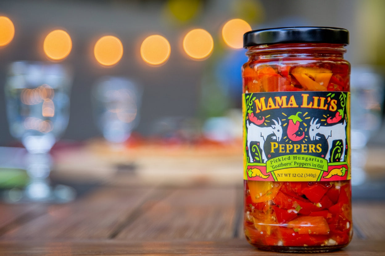 Mama Lil's Mildly Spicy Peppers in Oil (Original) - 12oz.