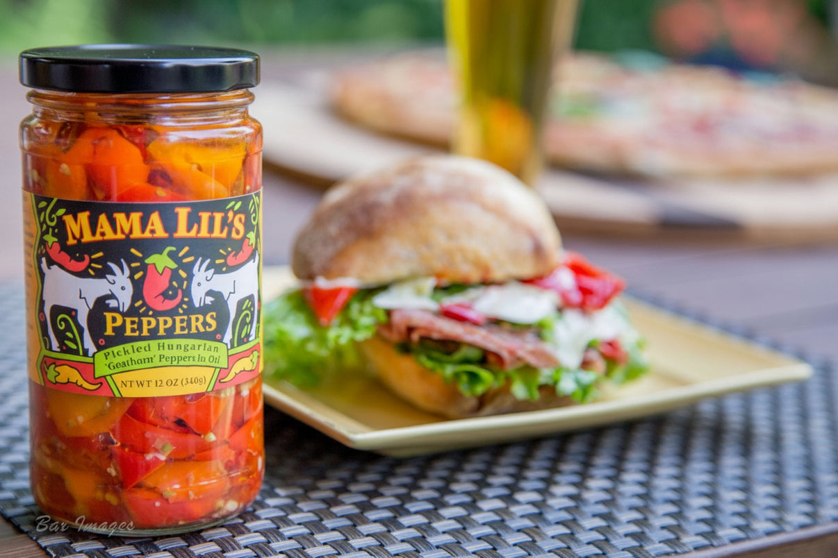 Mama Lil's Mildly Spicy Peppers in Oil (Original) - 12oz.